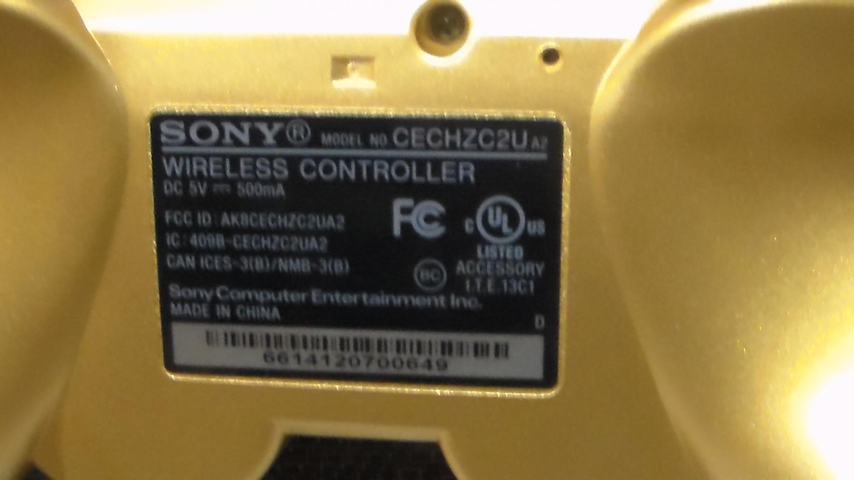 Amazon.com: PlayStation 3 DualShock 3 wireless controller - Metallic Gold