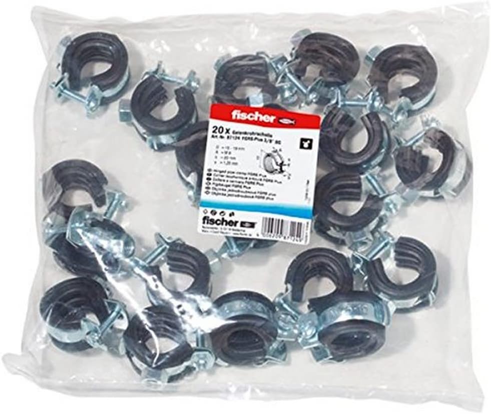fischer FGRS Plus 3/8'' BG - Rohrschelle mit Schnellverschluss zum zeitsparenden Befestigen von ...