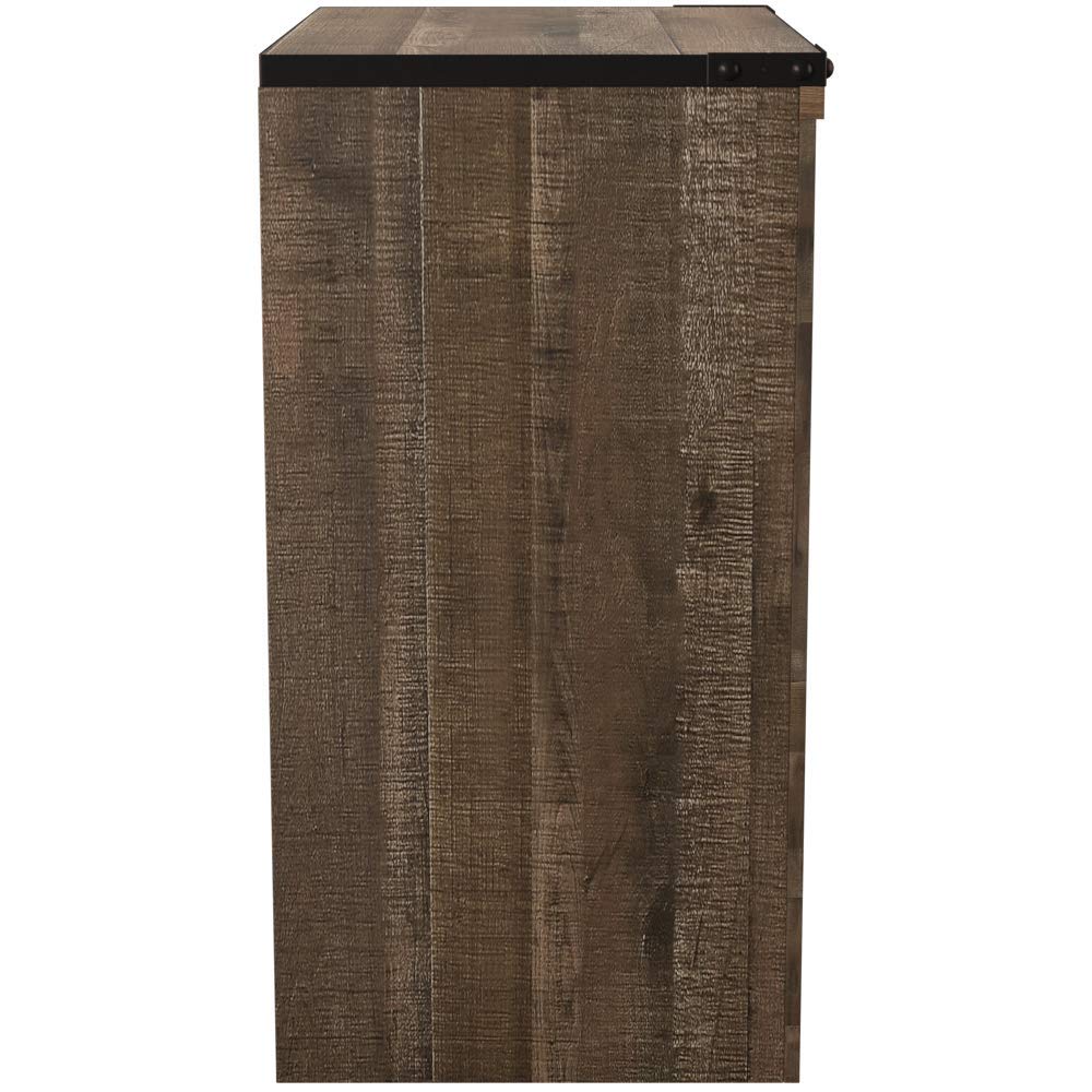 Signature Design by Ashley Trinell Rustic 2 Drawer Nightstand with USB ...