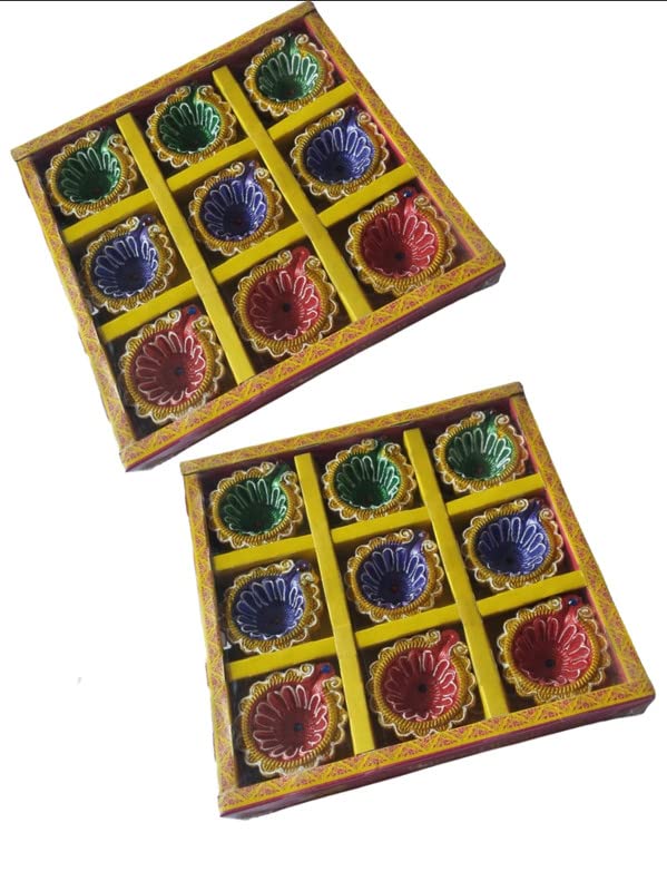 Traditionally Terracotta Designer Diye - Set of 2 Different Designs ...