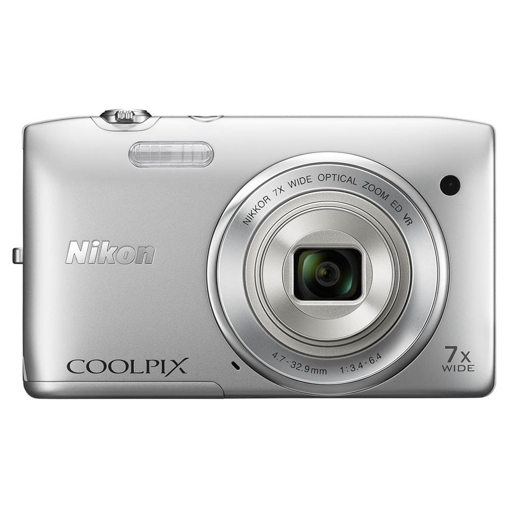Buy Nikon Coolpix S3500 20.1MP Point and Shoot Digital Camera (Silver ...
