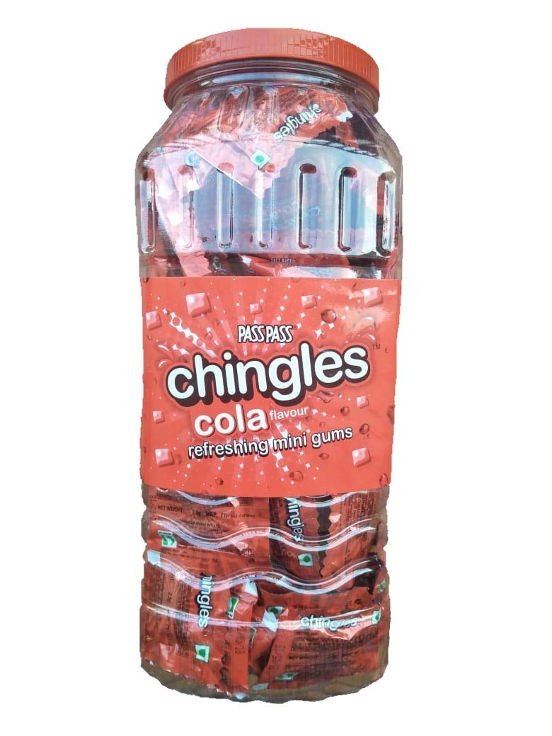 Pass Pass Chingles Cola Flavour Refreshing Mint Gums 337.5G : Amazon.in ...