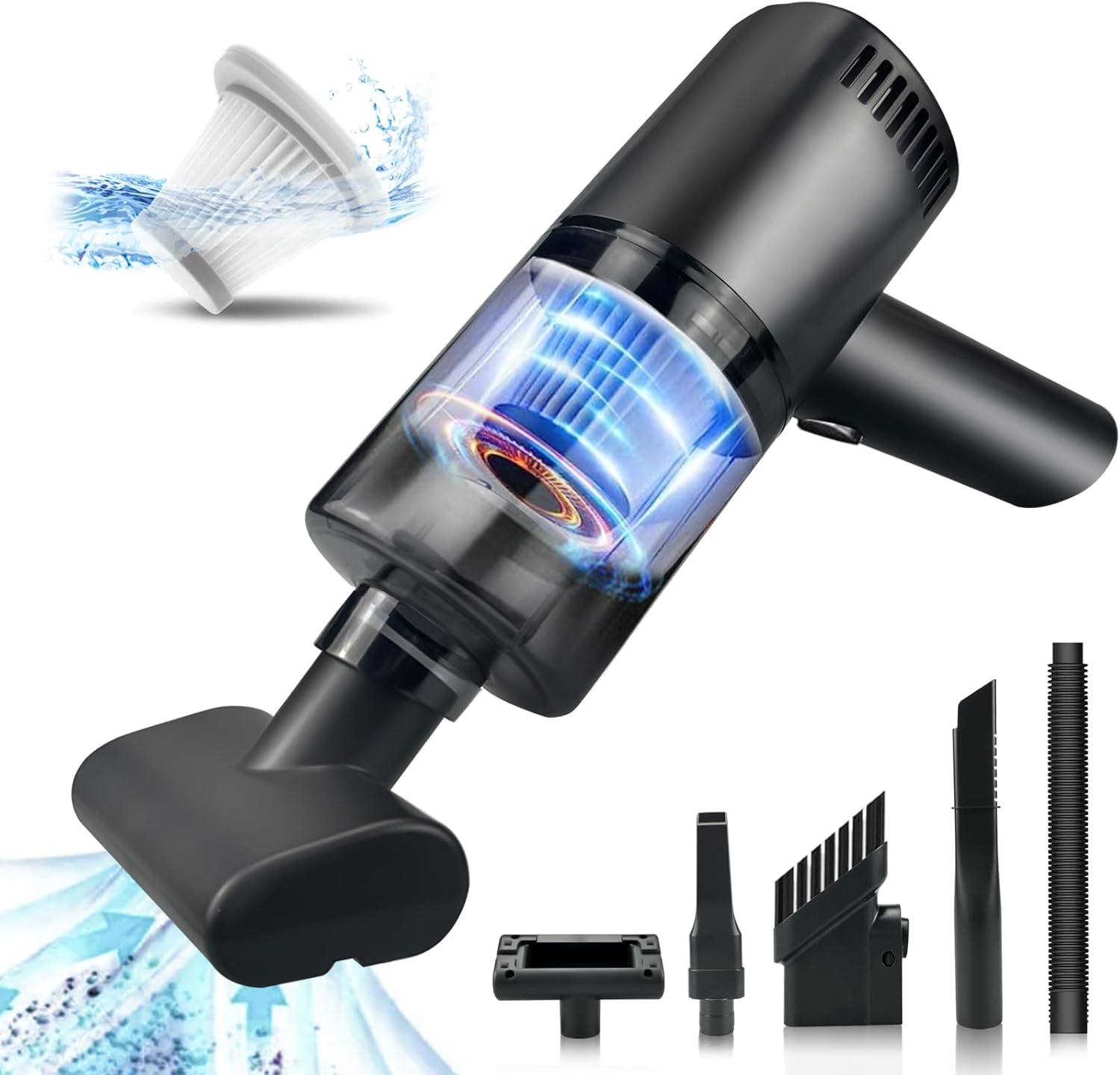 Amazon.com - Londeta Car Vacuum Cleaner-Small, Portable, Cordless & USB ...