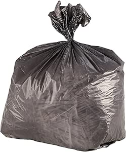 PE waste sacks, capacity 15 l, grey, pack of 30. : Amazon.co.uk: Grocery
