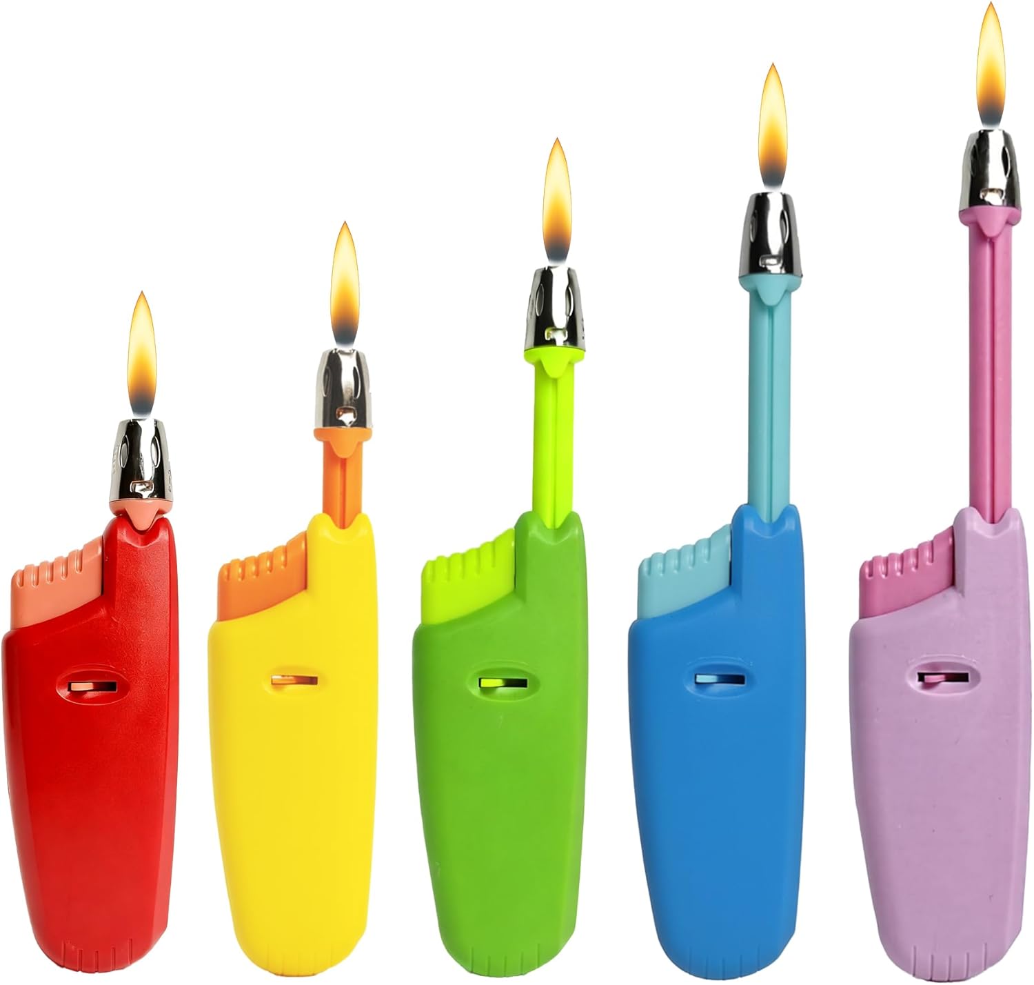 Amazon.com: Navpeak Candle Lighter Long Neck Adjustable Lighters Butane ...