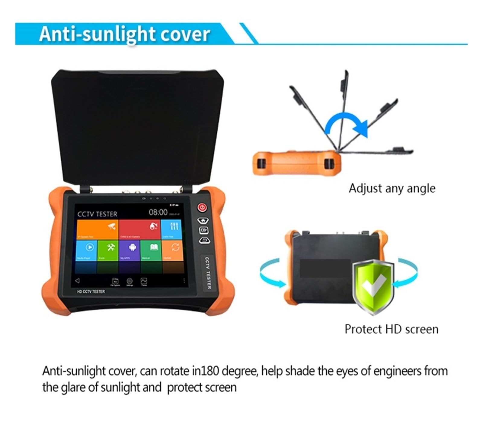 Snapklik.com : CCTV Camera Tester CCTV Tester 8-inch Touch Screen IP ...
