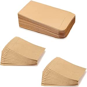 Sozakka Lot de 200 Sachets Kraft Semences Pochette Kraft Cadeau Sachet ...