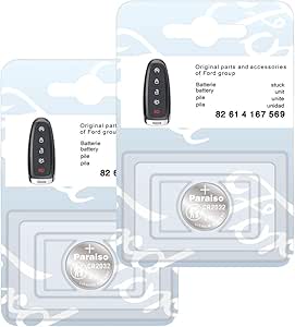 Amazon.com: PUIANYIQ 2 Pack CR2032 Remote Key FOB Battery Replacement ...