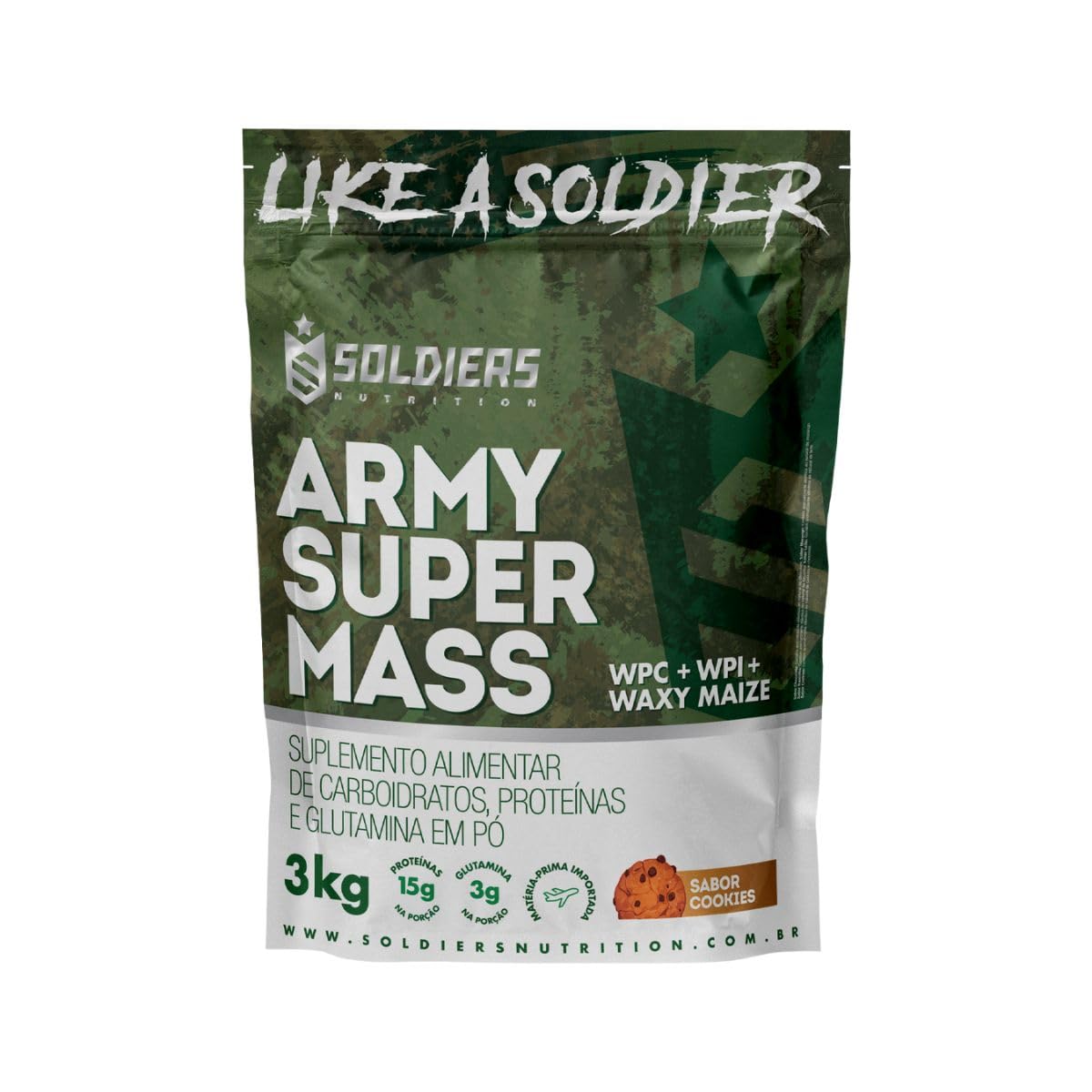Hipercalórico Army Super Mass 3Kg - 100% Importado - Soldiers Nutrition ...