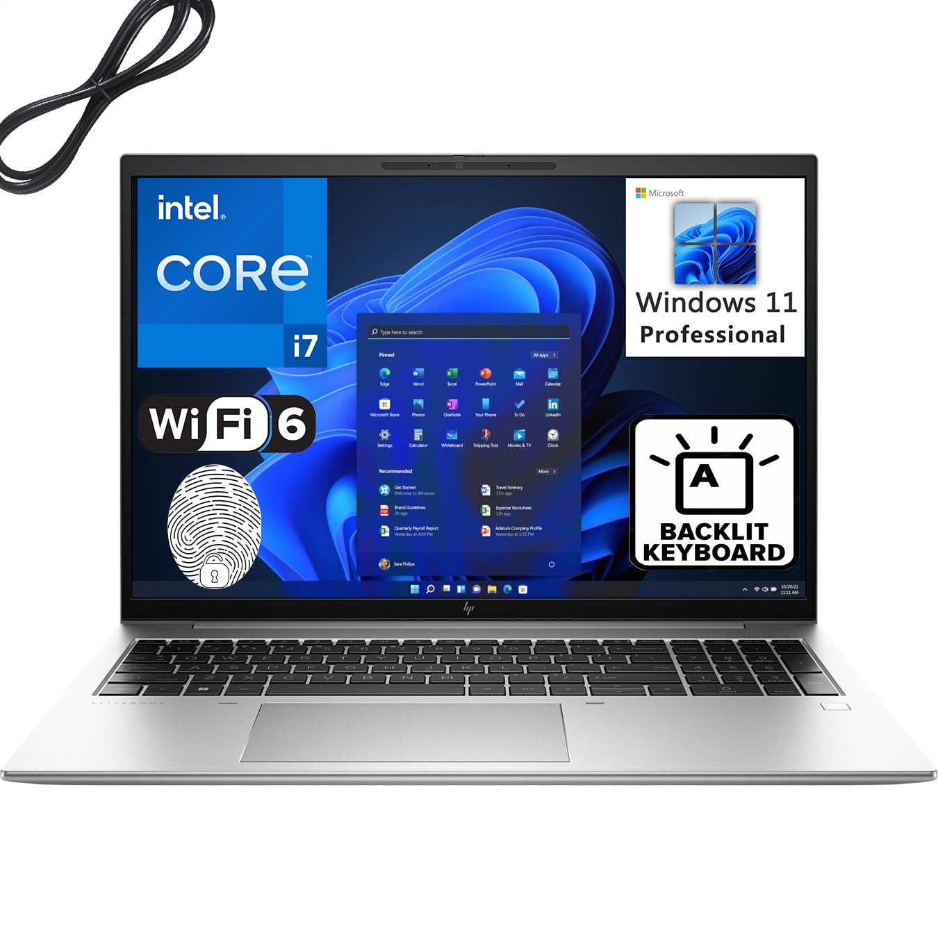 HP 2023 EliteBook 860 G9 16" WUXGA Business Laptop, 12th Gen Intel 12 ...