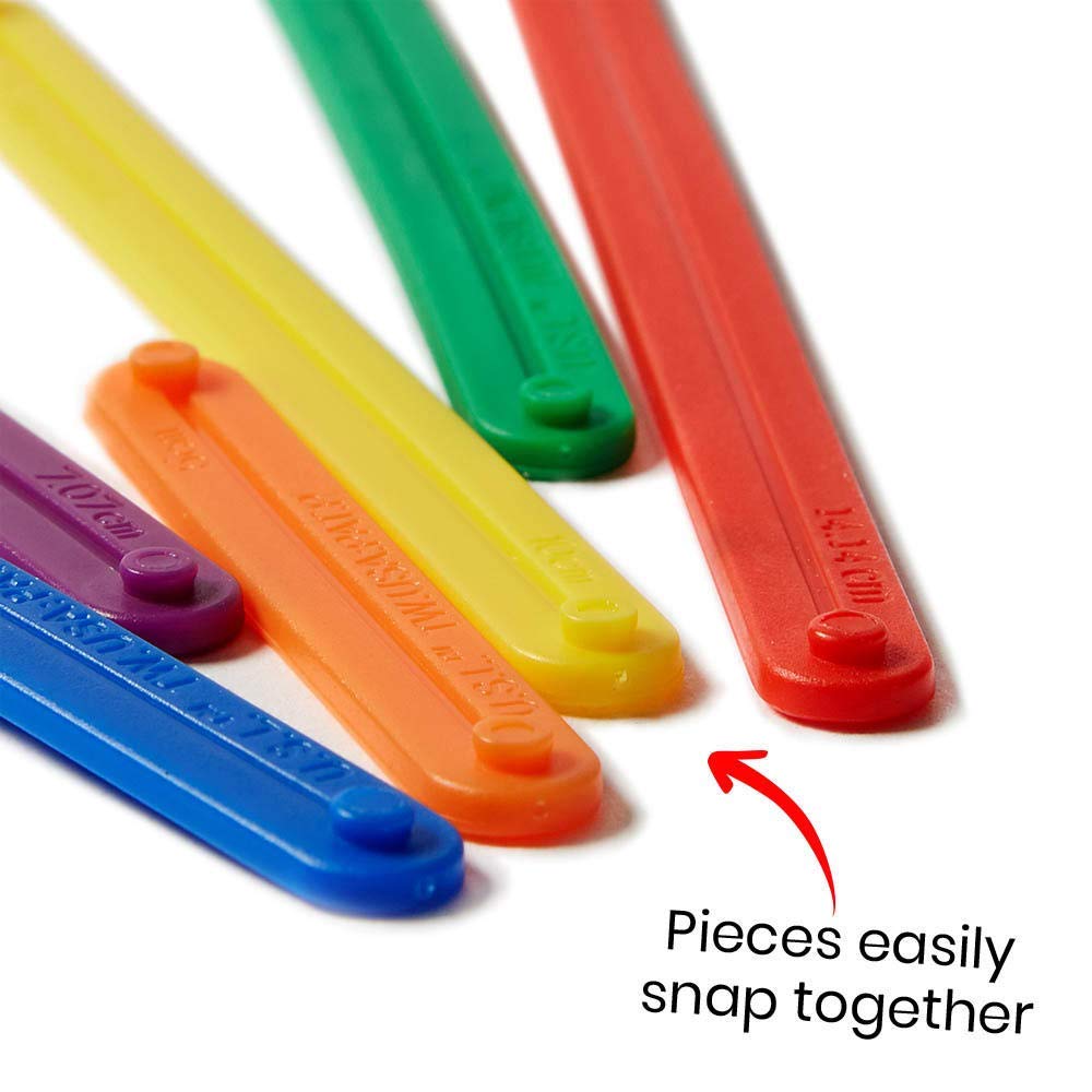 hand2mind AngLegs Classroom Kit with Protractors, Explore Angles, Shapes, and Geometry, Triangle ...