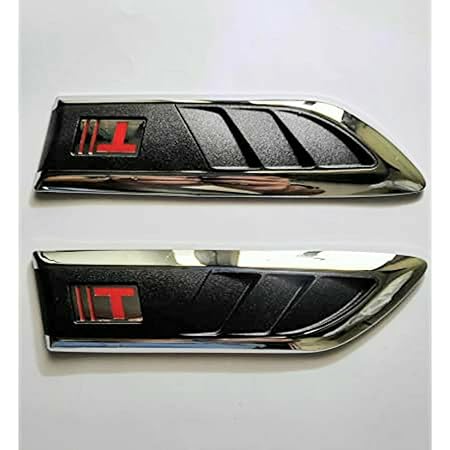 AutoBizarre Car Styling Decorative Black Silver Side Vents Air Flow ...