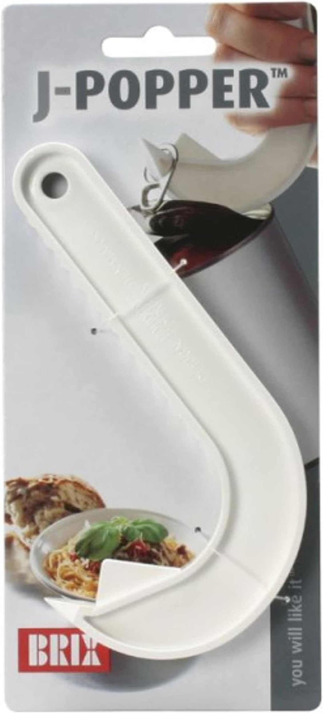 BRIX J-Popper Ring Pull Can Opener Aid, Plastic, White, 16 x 5 cm : Amazon.co.uk: Home & Kitchen
