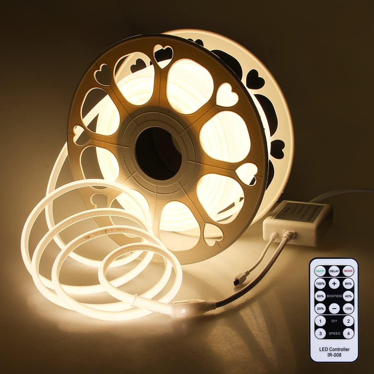 Amazon.com: Aclorol 40M LED Rope Light Outdoor Waterproof Led Strip ...