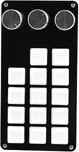 Amazon.com: Avejjbaey 14 Keys Keyboard Macropad With 3 Knob Programming ...