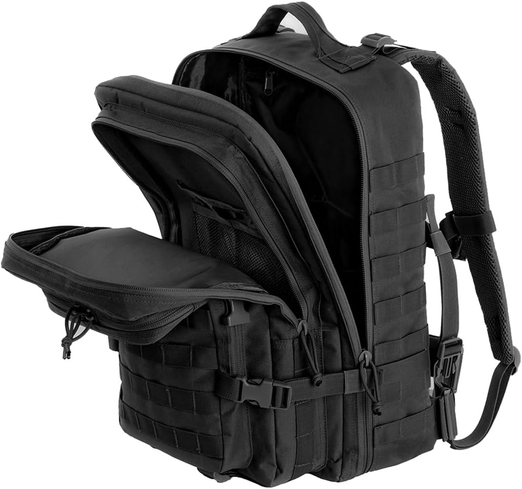 ANJINU Black Tactical Backpack, Military Backpack, Molle Backpack, 42L ...