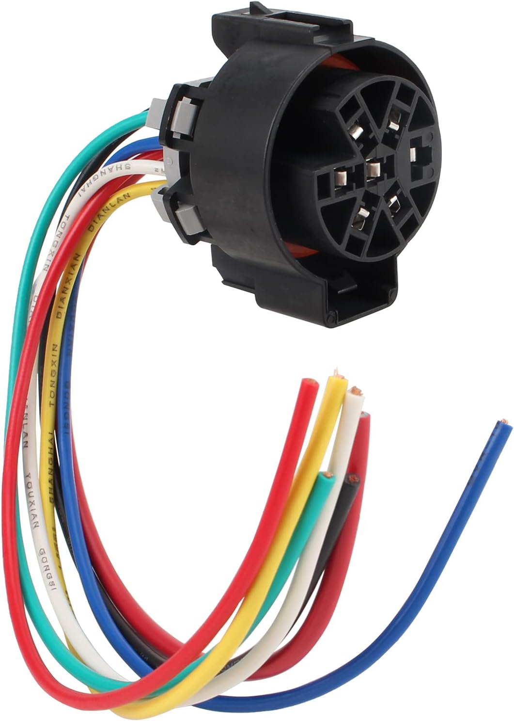 7 Pin Wiring Harness Trailer Plug Replacement for Ford Chevy GM 7 Way ...