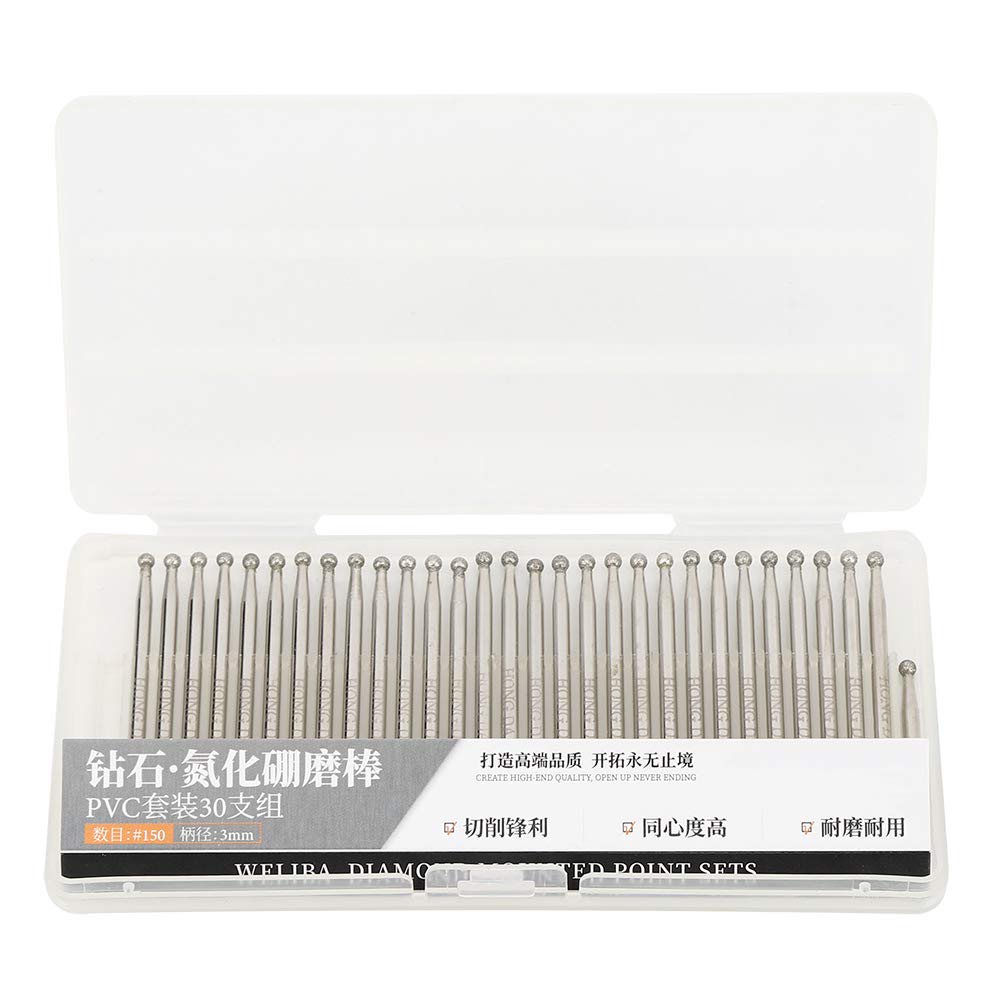 Grinding Bits,Ball Head Grinding Bits 3mm Round Diamond Grinding Bits ...