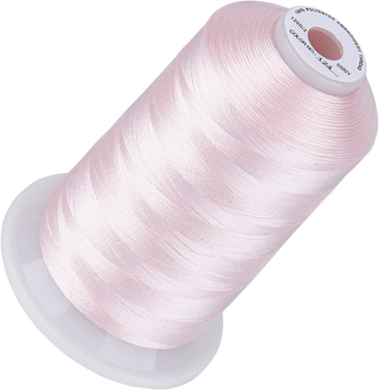 Amazon.com: Simthread Embroidery Thread 5500 Yards Fresh Pink 124, 40wt ...
