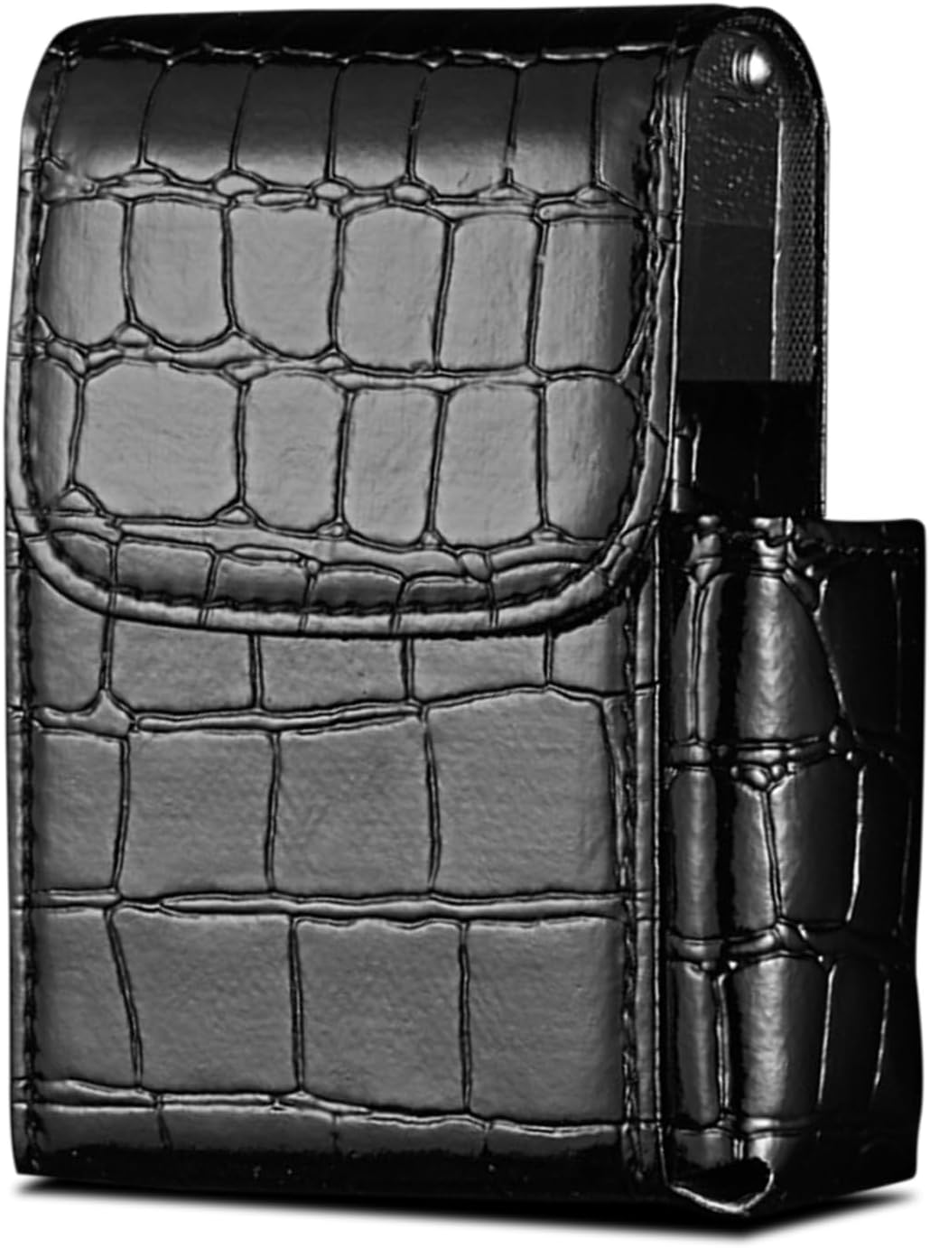 Amazon.com: Dewkou 1 PC Cigarette Case, PU Leather Cigarette Box ...