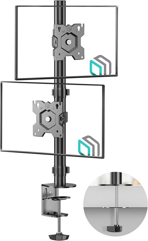 Amazon.com: ONKRON Dual Monitor Desk Mount for Two 13-34 Inch Screens ...