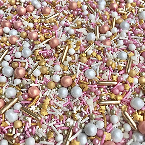 Reviews for Manvscakes Sprinkles | Rose gold sprinkle | Pink and gold ...