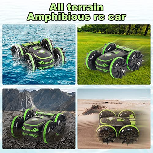 Snapklik.com : Amphibious Remote Control Car For Kids, 24GHz 4WD 360 ...