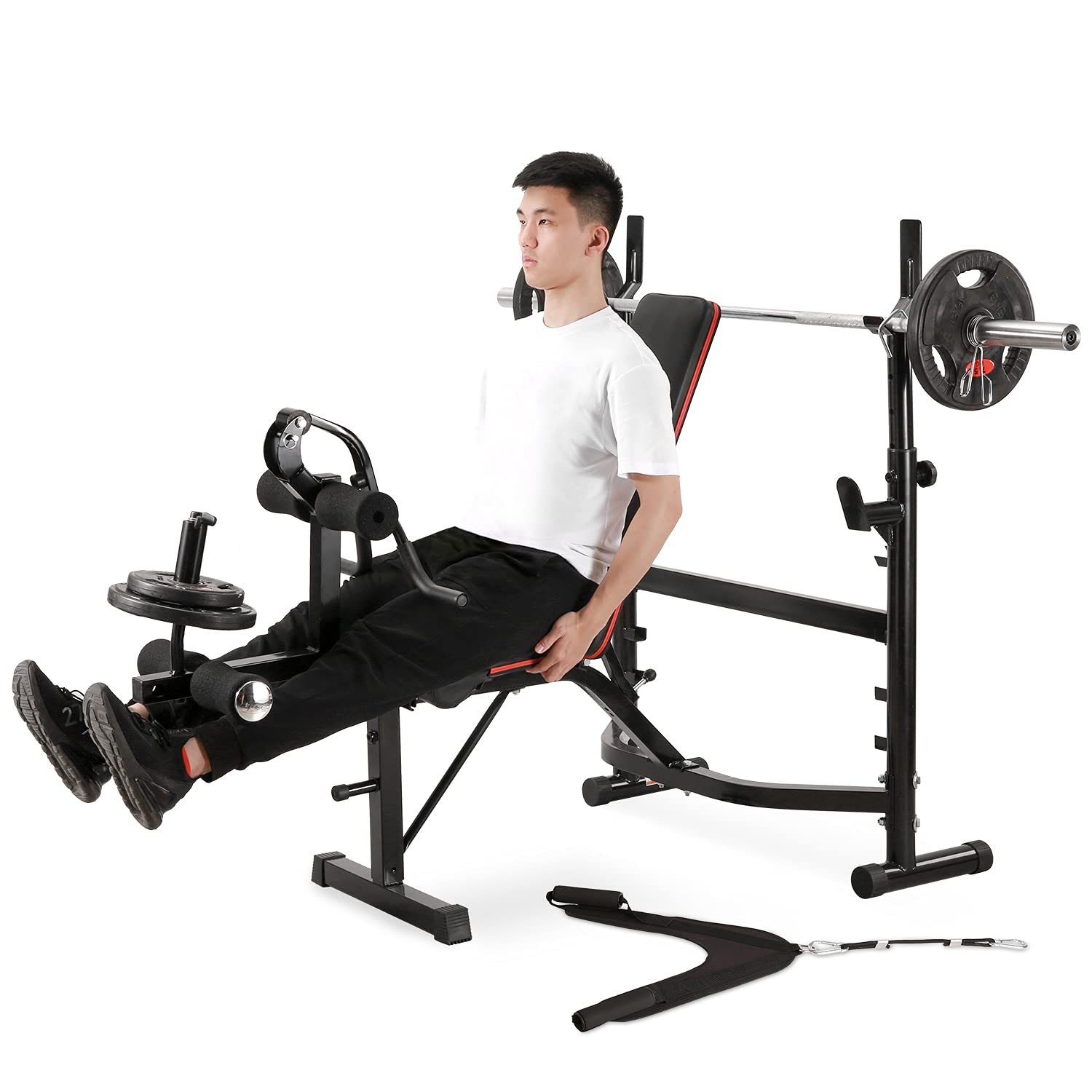 buy-olympic-weight-bench-adjustable-weight-lifting-bed-exercise-bench