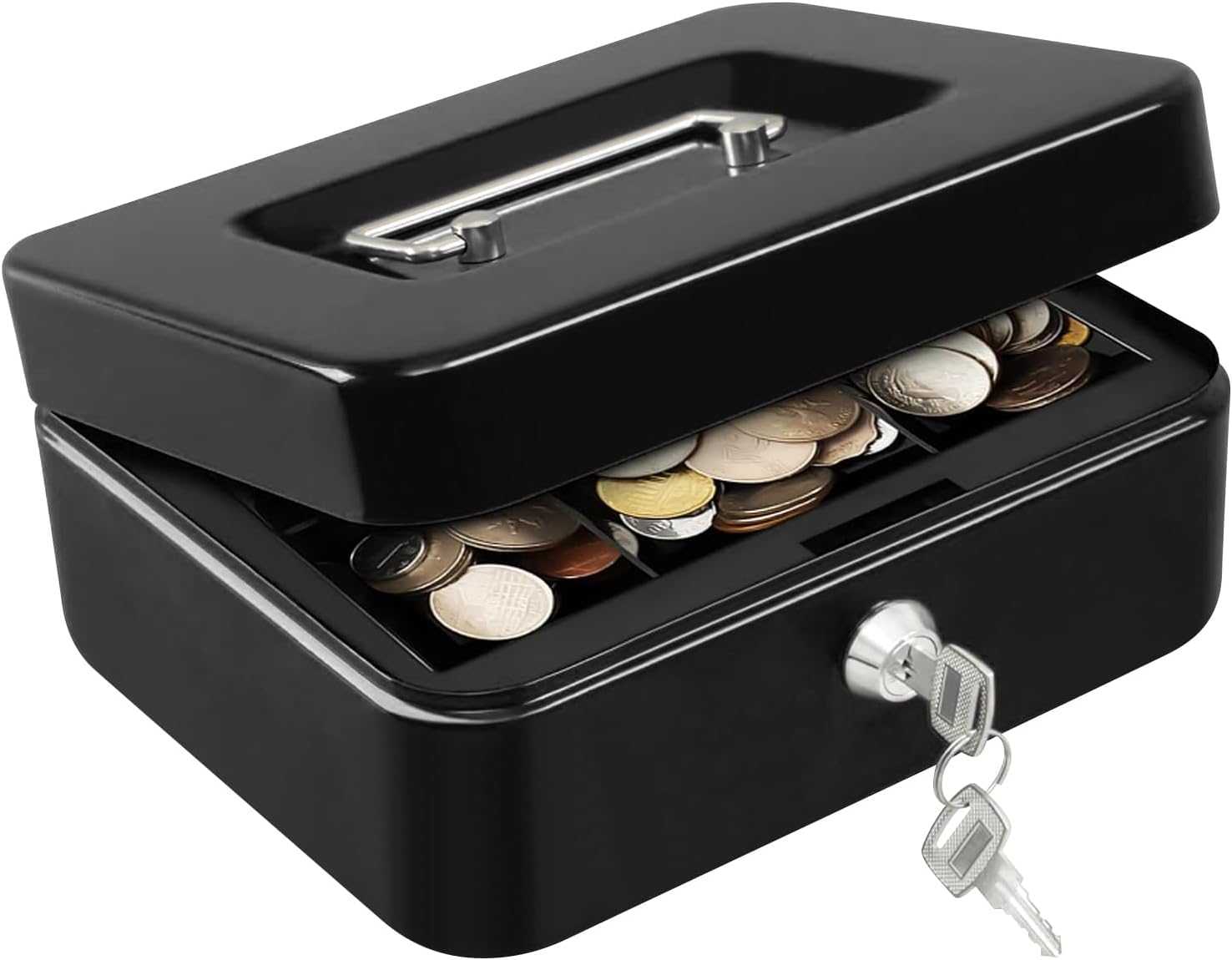 Safe Locking Cash Box Locking Cash Box With Removable Five | Desertcart ...