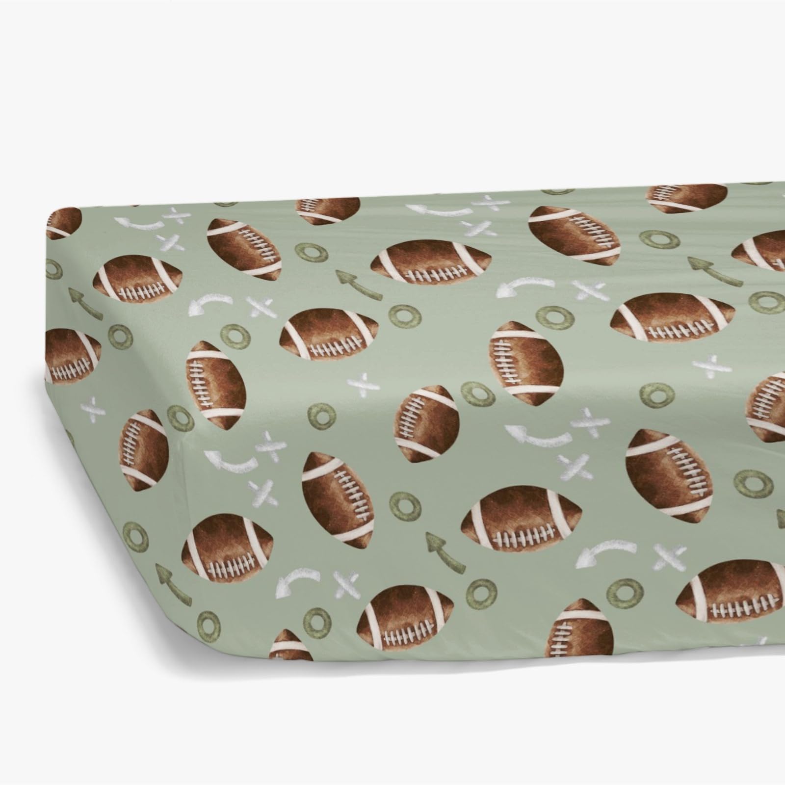 Amazon.com: HawSkgFub Football American Sport Fitted Standard Crib ...