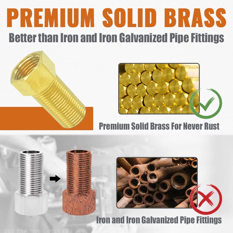 Snapklik.com : SUNGATOR 1/2 Male Female Adapter, 1/2 Inch Brass Hex ...