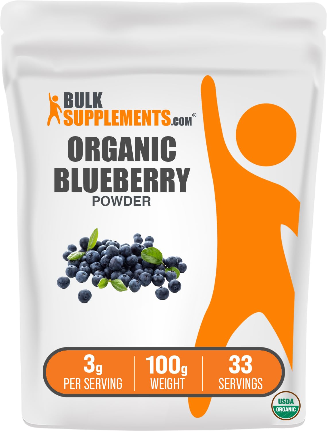 Amazon.com: BulkSupplements.com Organic Blueberry Powder - Blueberry ...