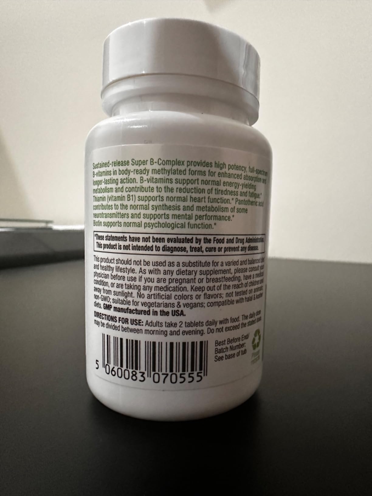 Super B Complex Methylated Sustained Release B Complex And Vitamin C 0751