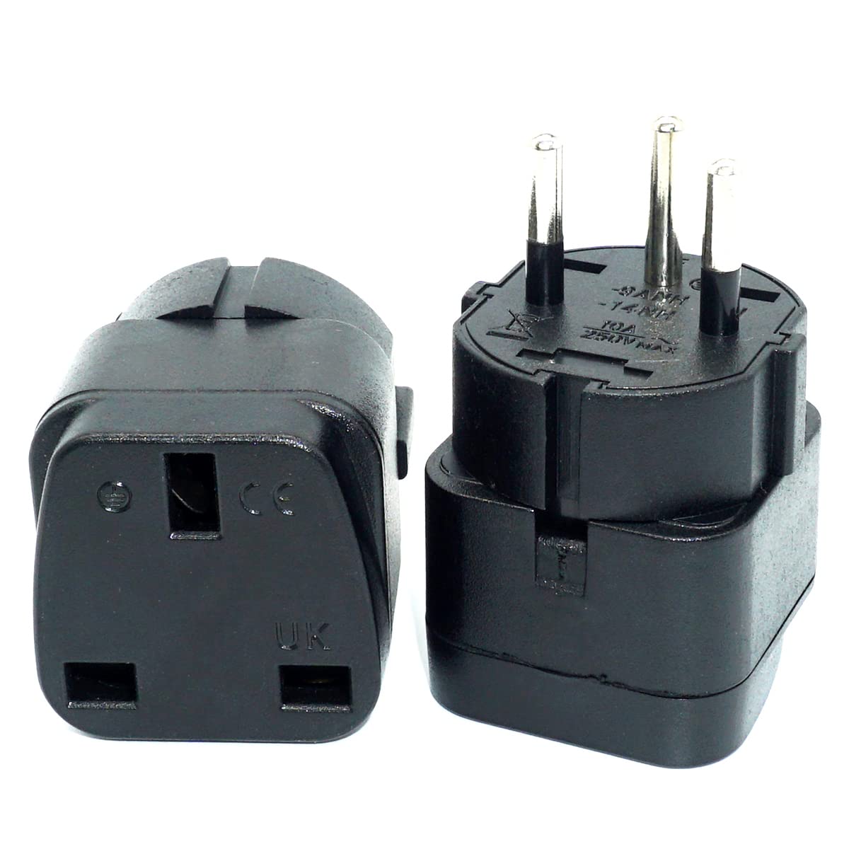Buy GOMMLEGOMMLE UAE/KSA/UK to Israel Travel Plug Adaptor, 3-pin KSA ...