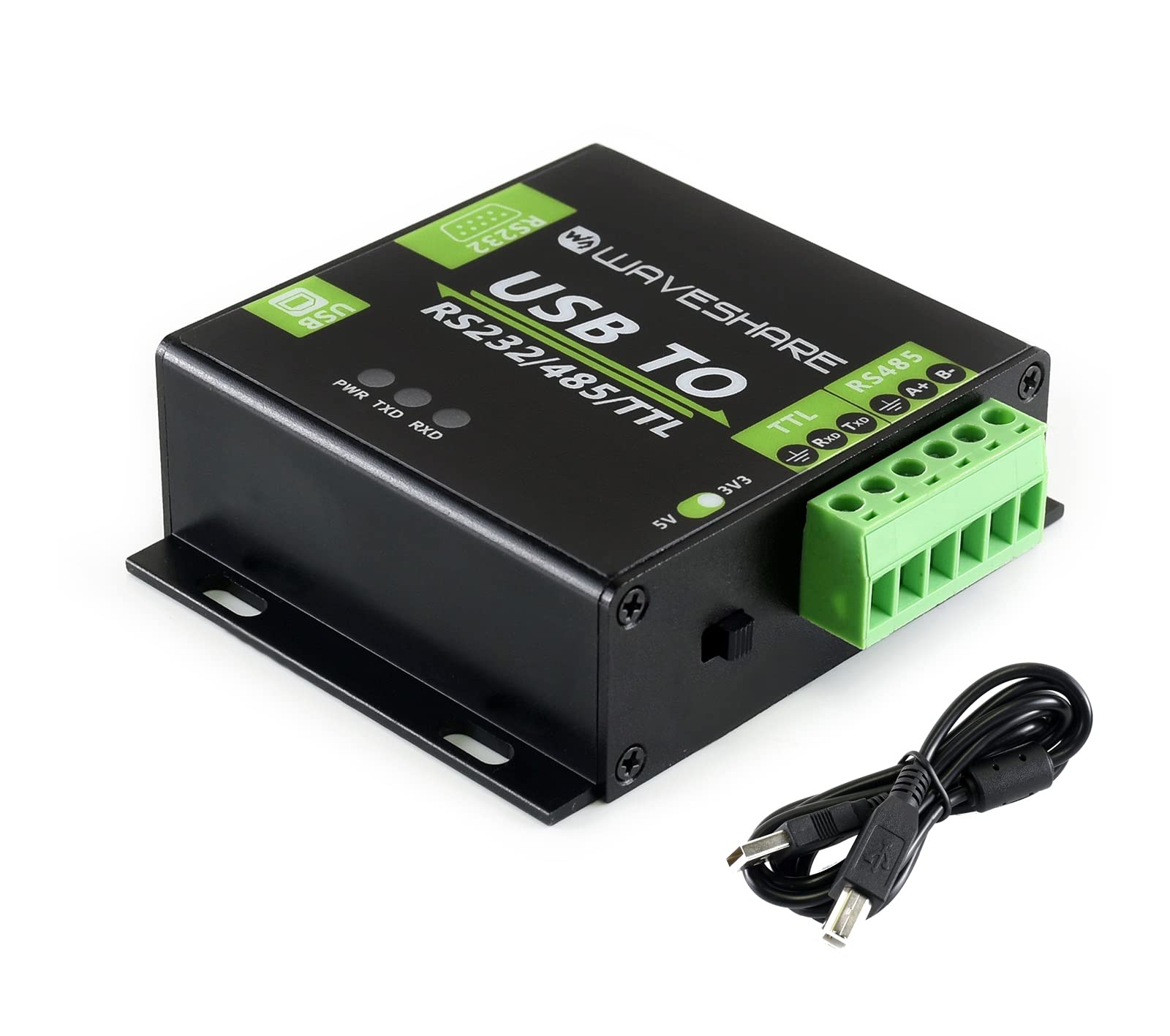 Buy Waveshare USB to RS232/485/TTL Converter Industrial Optically ...