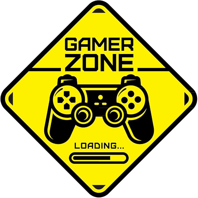 Wall4stickers Gamer Zone Loading Door Sticker Children Room Wall ...
