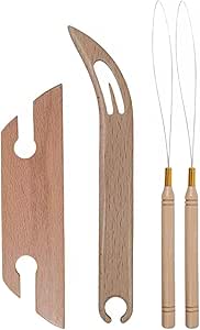 Amazon.com: Yushen Professhional Wooden Beveled Inkle Weaving Shuttle ...