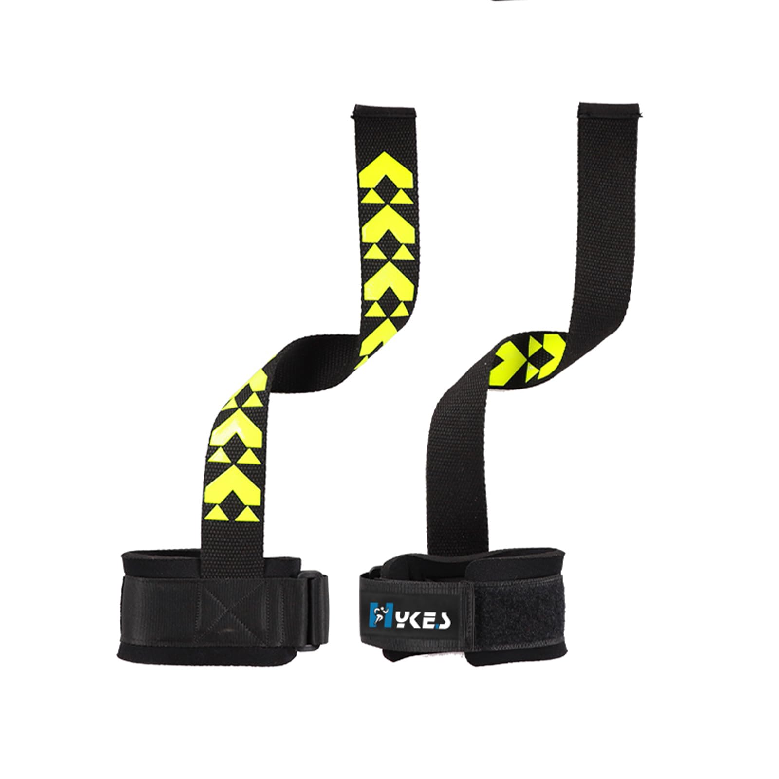 Buy Hykes Silica Gel Weight Lifting Straps Wrist Supporter for Pull ups Hand Grips with Padding ...