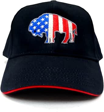 American Buffalo Baseball Cap Black at Amazon Men’s Clothing store