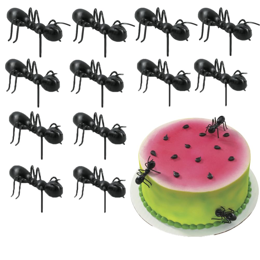 Amazon.com: 2 inch - Plastic Ants Cake Topper - 12 pcs : Toys & Games