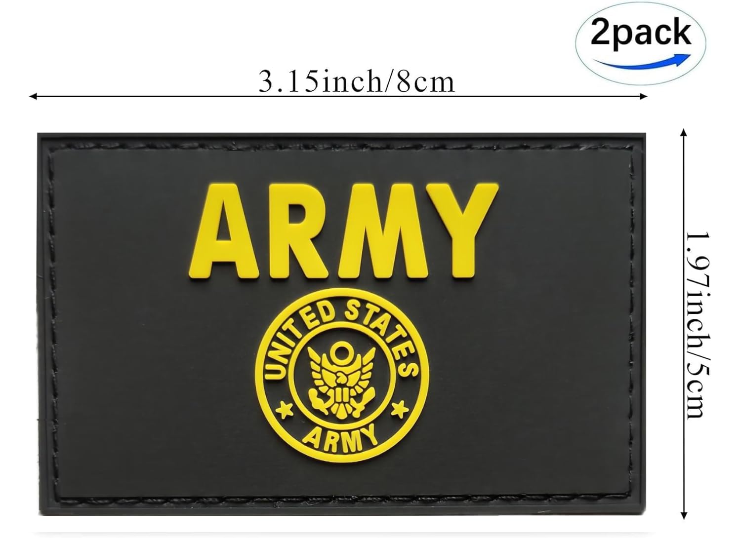 Snapklik.com : USA Army Flag Flag Patch PVC Rubber Hook & Loop Fastener Patch For Hats