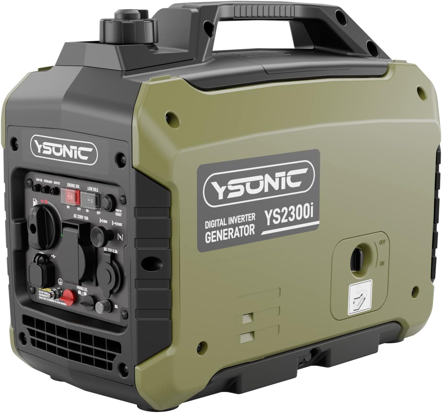YSONIC 2000 Watt AC Generator Inverter with 2 x USB, 230 V Socket, 58 ...