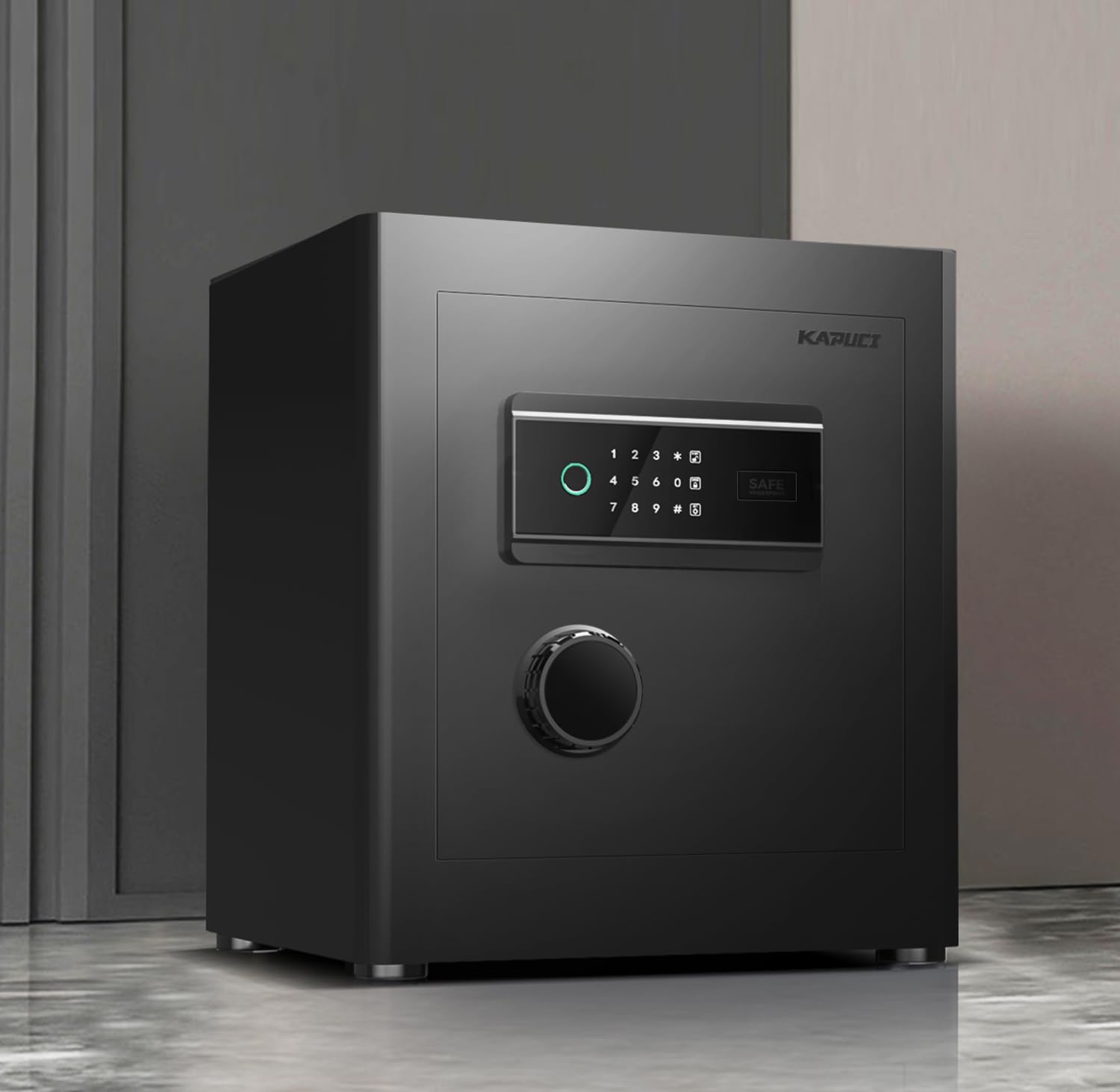 KAPUCI Touchscreen Biometric Fingerprint Safe Box,Full Soft Package ...