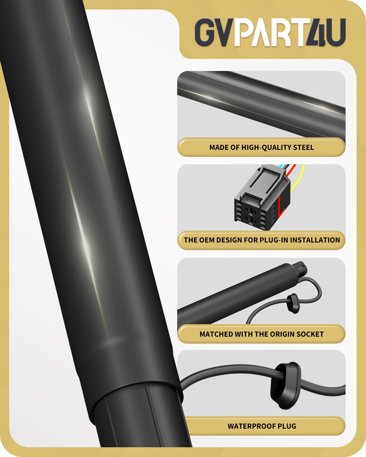 Snapklik.com : GVPART4U Power Rear Liftgate Struts Fit For Hyundai ...