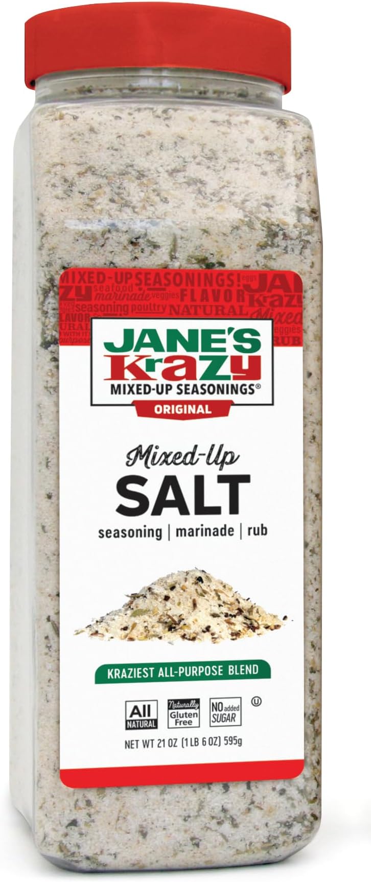 Amazon.com : Jane's Krazy Mixed-up Original Salt Blend 9.5 Oz (Pack of ...
