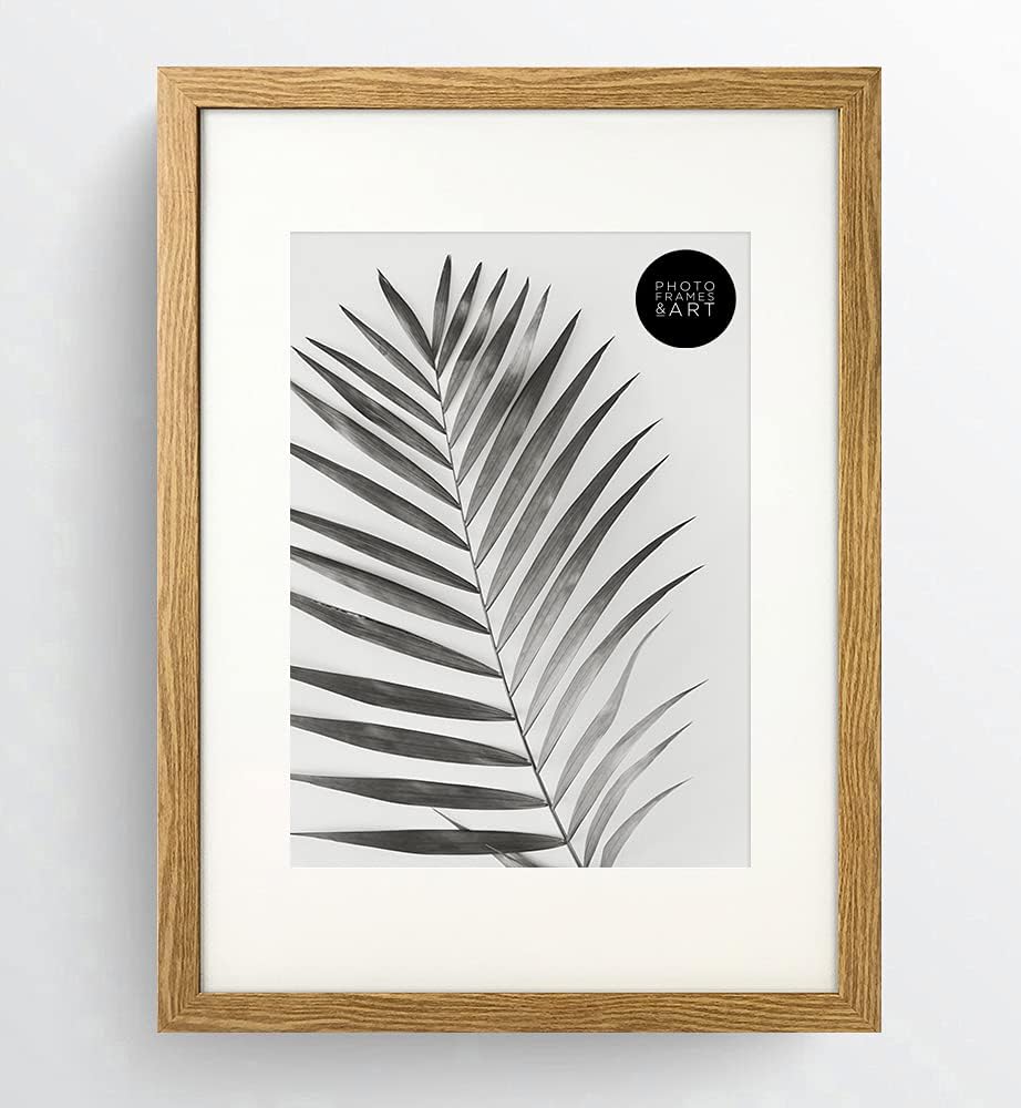 Picture Frame A4 Oak Effect with Glass Window 21x30 cm - Oak Effect ...