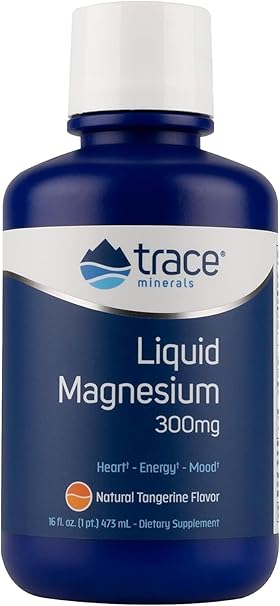 Amazon.com: Trace Minerals Magnesium Liquid 300mg - Energy & Heart ...