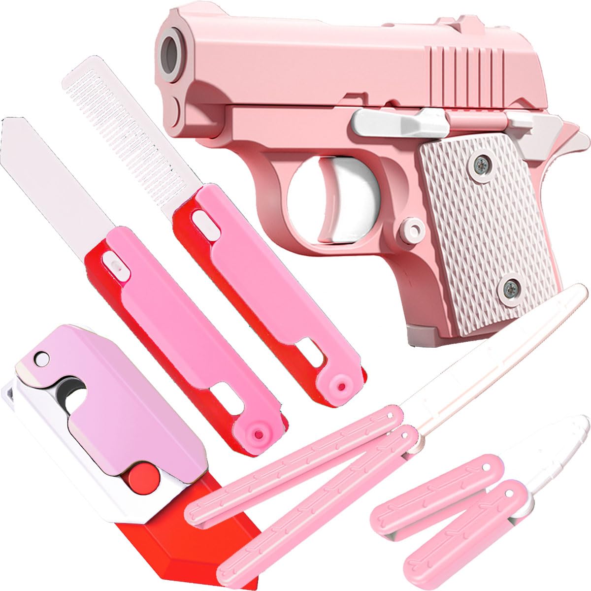 Snapklik.com : Fidget Gun Toy, Fidget Blaster Gun 1911 Titan Stress ...