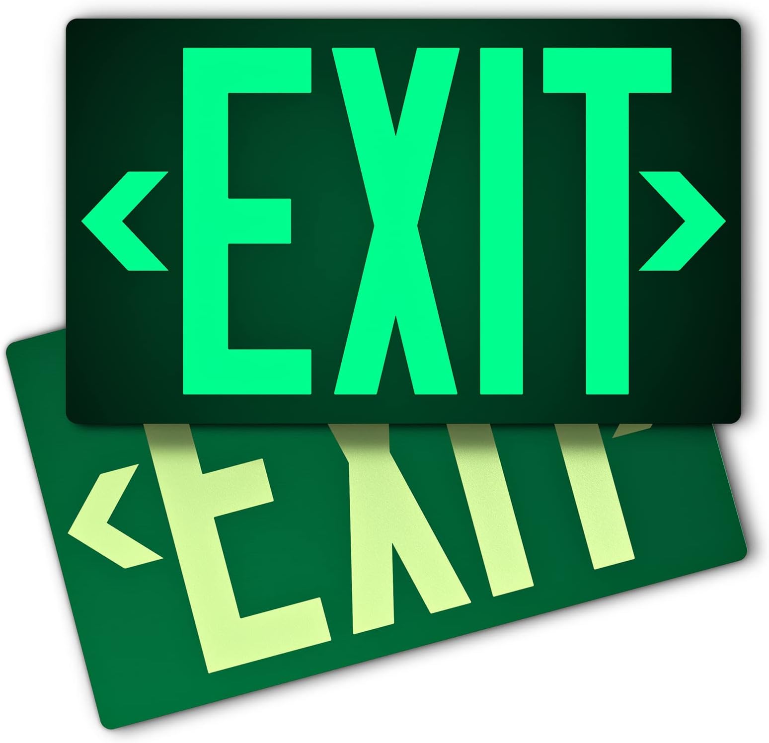 Amazon.com: EXIT Signs Glow In The Dark EXIT Decals 3 Pack 12"x7" EXIT ...
