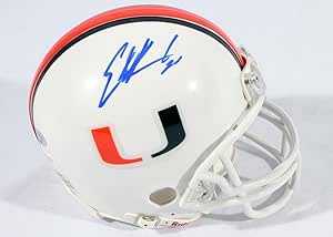 Amazon.com: Signed Ed Reed Miami Hurricanes Mini Helmet - JSA Certified ...